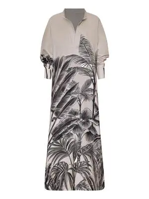 ANDRES OTALORA Andres Otalora Montse Printed Cotton-Poplin Tunic