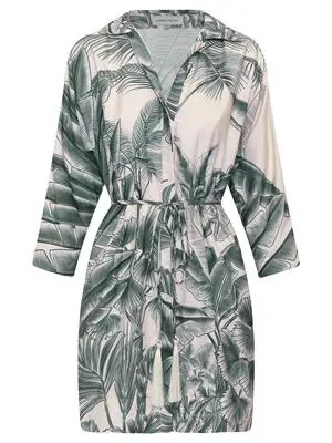 ANDRES OTALORA Kora Printed Stretch Cotton-poplin Mini Dress - Print