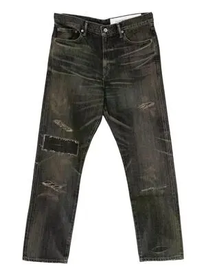 NEIGHBORHOOD Distressed Patch Trousers - Black