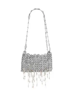 Rabanne Fringed Brass Shoulder Bag - Silver