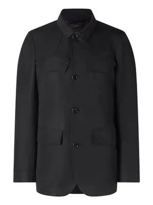 TOM FORD Cotton-blend Field Jacket - Black