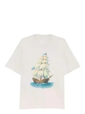 MELT Cotton Printed T-shirt - Neutrals