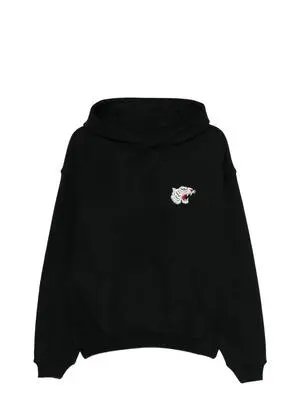 MELT Cotton Embroidered Hoodie - Black