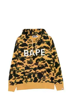 A BATHING APE Camo-print Hoodie - Yellow