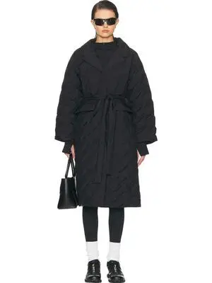Nike Puffer Coat - Black & Sail