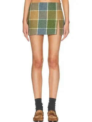 Miu Miu Check Skirt - Cammello & Avio