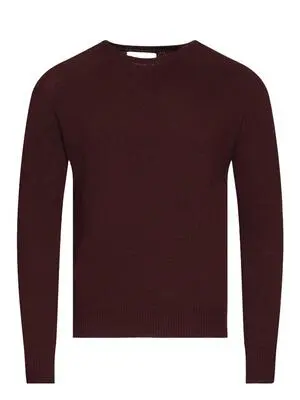 JIL SANDER Seamless Crewneck Long Sleeve Sweater - Purple