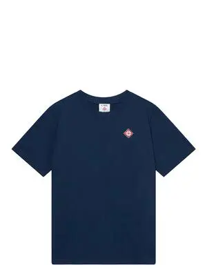 Casablanca Navy Diamond Logo Short Sleeve T-shirt - Multicolor