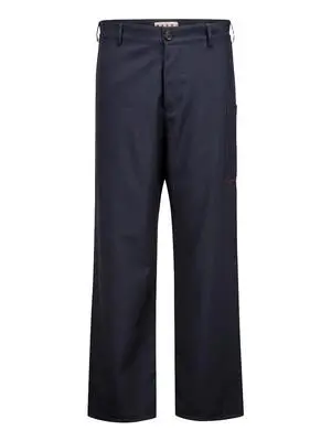 Marni Wool Trousers - Blue