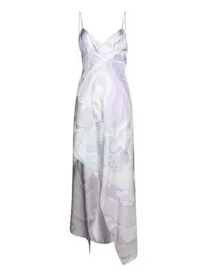 Emilio Pucci Orchidee Print Silk Dress - Purple