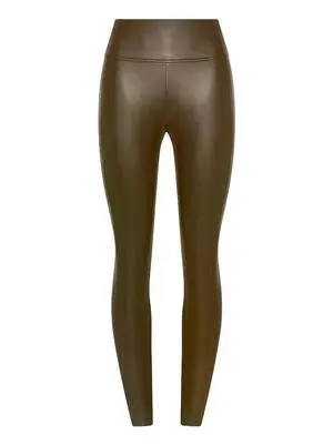 Wolford Faux-leather Leggings - Brown