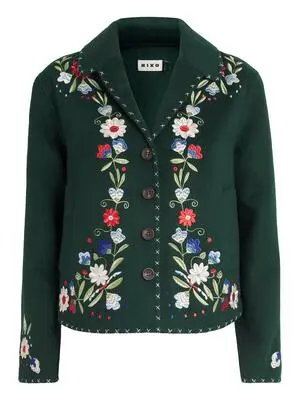 RIXO Rixo Wool-Blend Embroidered Jude Blazer