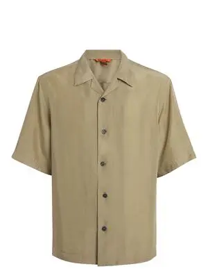 Barena Venezia Silk Camp Shirt - Green
