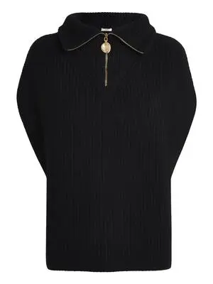 JOSEPH Cashmere-blend Ribbed Raffet Sweater - Black