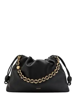 Loewe Flamenco Large Leather Tote - Black