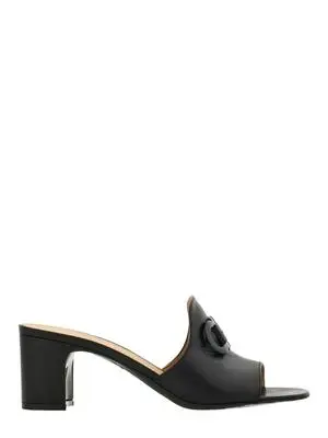 FERRAGAMO 50mm Gancini Sandals - Black