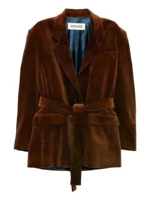 Monse Deconstructed-lapel Blazer - Brown