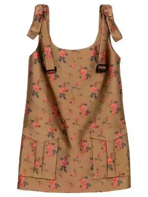 Monse Cargo Mini Dress - Brown