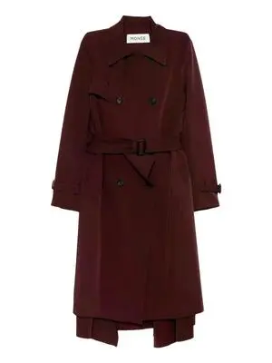 Monse Layered Trench Coat - Red