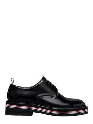 Thom Browne Uniform Leather Derby Shoes - Black