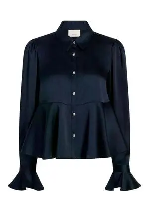 Cinq À Sept Isaure Peplum Shirt - Blue
