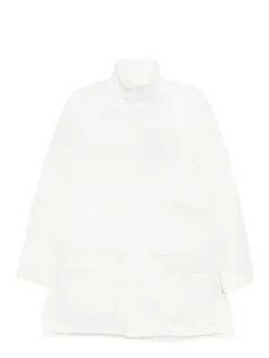 Yohji Yamamoto Broad Loop Button Padded Jacket - White