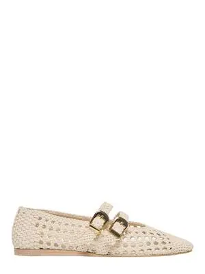 DOLCEVITA Baylee Woven Ballet Flats - Creme Woven Stella