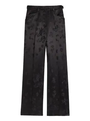 GABRIELA HEARST Norman Floral-Jacquard Silk Trousers