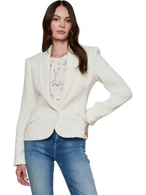 L'Agence Jennah Tweed Blazer - Ivory