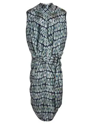 LANVIN Printed Silk Midi Dress - Multi