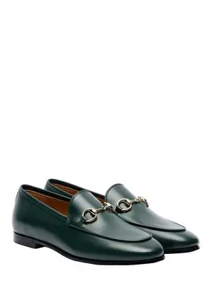 Gucci Horsebit Leather Loafers - Green