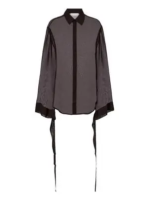 THE FRANKIE SHOP Chiffon Shirt - Brown