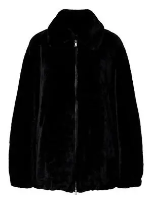 Nour Hammour Shearling Jacket - Black