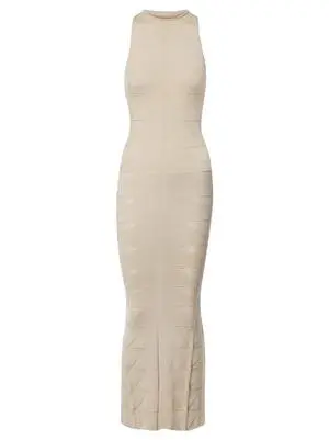 Rick Owens Motivo Virgin Wool Maxi Dress - Beige
