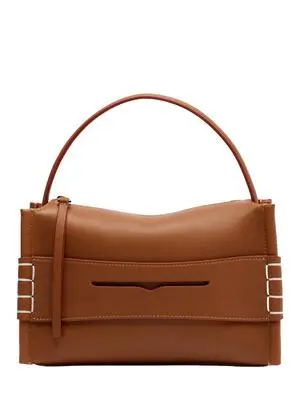 JW Anderson Loafer Leather Top-handle Bag - Brown
