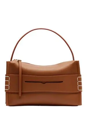 JW Anderson Loafer Leather Top-handle Bag - Brown