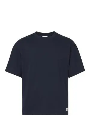 Saint Laurent Cotton-blend T-shirt - Blue
