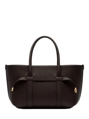 Loro Piana Ghiera Small Leather Shopper - Brown