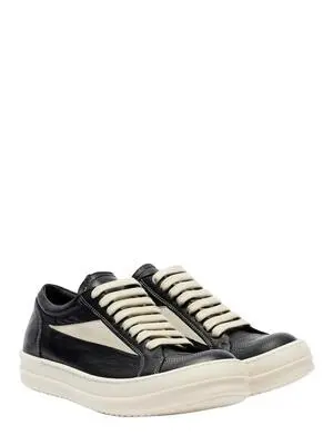 Rick Owens Vintage Leather Sneakers - Black