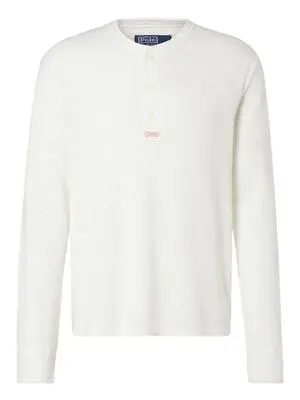 Polo Ralph Lauren Cotton Henley Shirt - White