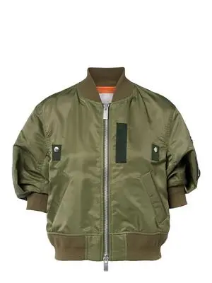 Sacai Canvas Bomber Jacket - Green