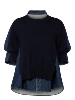 SACAI Layered Denim Shirt