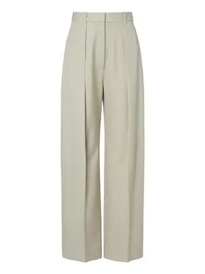 Victoria Beckham High-rise Wide-leg Trousers - Green