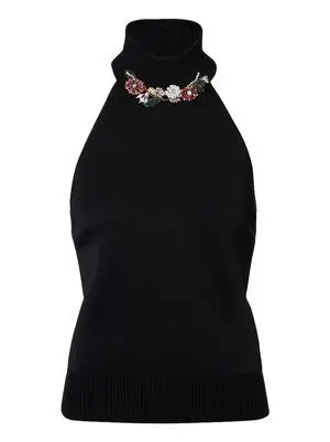 Givenchy Embellished Halterneck Top - Black