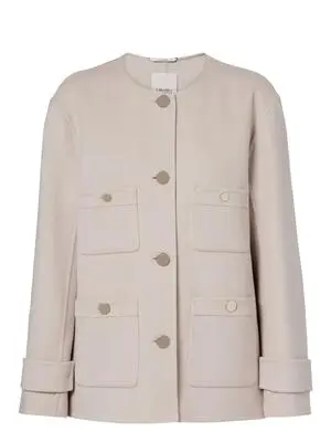 Max Mara Alba Virgin Wool Jacket - Beige