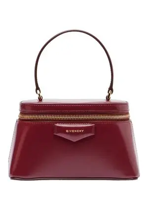Givenchy Antigona Leather Vanity Bag - Burgundy