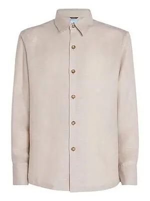 Colombo Cashmere-linen Shirt - Beige