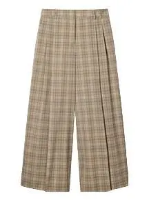 Paul Smith Check Wide-leg Culottes - Brown