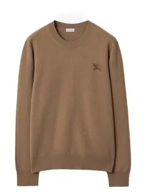 Burberry Burberry Wool Sweater With Equestrian Knight Design Camel
