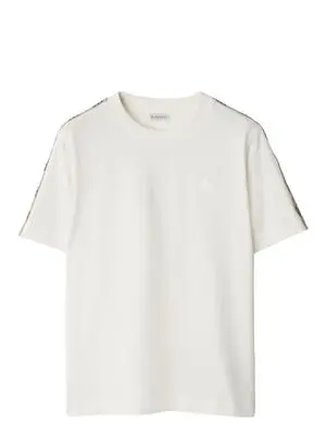 Burberry Burberry Embroidered Equestrian Knight Design T-Shirt Chalk